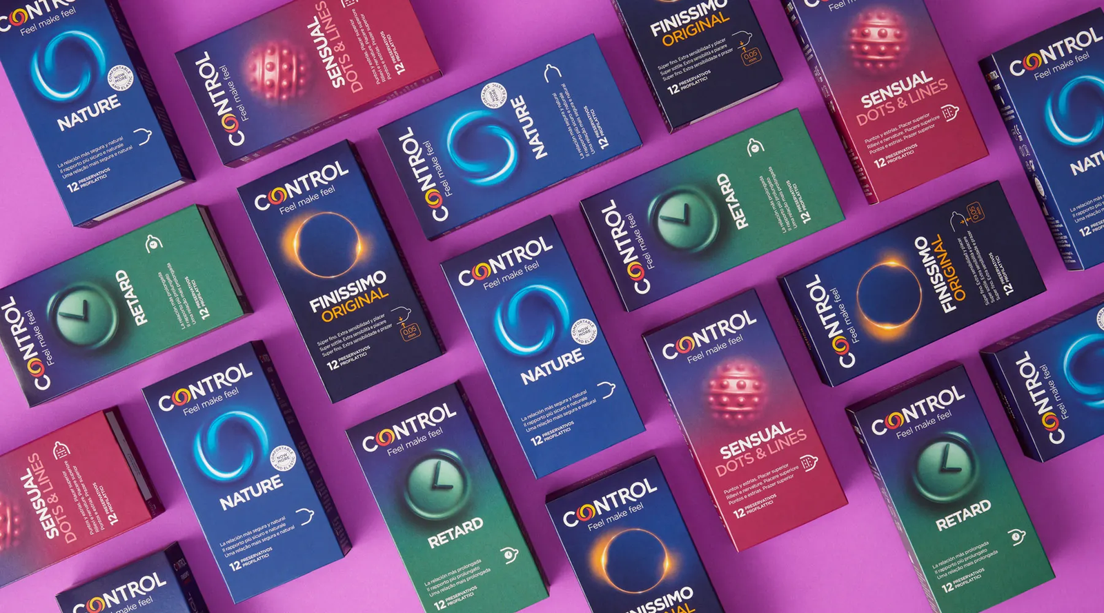 Preservativos Control - Adequados para cada experiência.